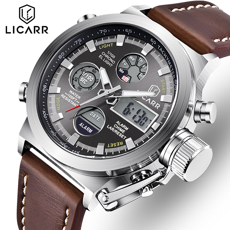 LICARR Men's Brand Watches Business Casual Men's Military Watches ...