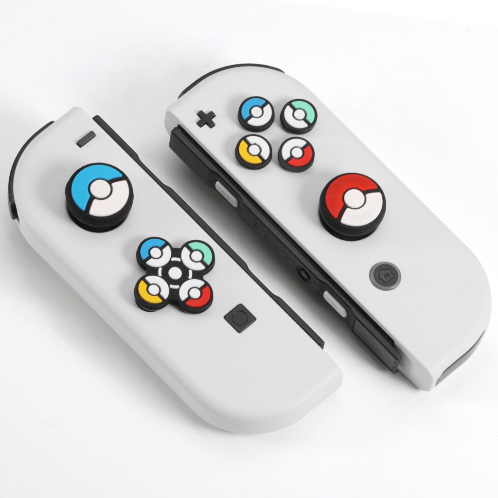 Switch Rocker Caps 1 Set Pokémon Ball Design for Nintendo Switch 2 / 1 ...