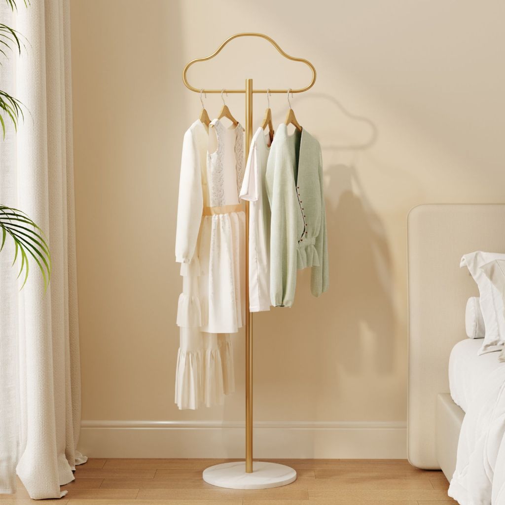 Ready Stock Stand Floor Coat Rack Hanger Simple Bedroom iron Clothes ...