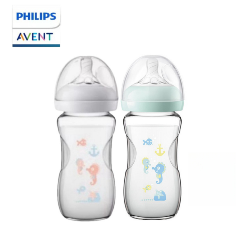 Philips Avent Natural glass bottle 4oz/8oz | Shopee Malaysia