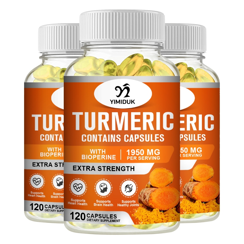 Turmeric Curcumin Capsule Natural Joint Support Heart Health Powerful ...