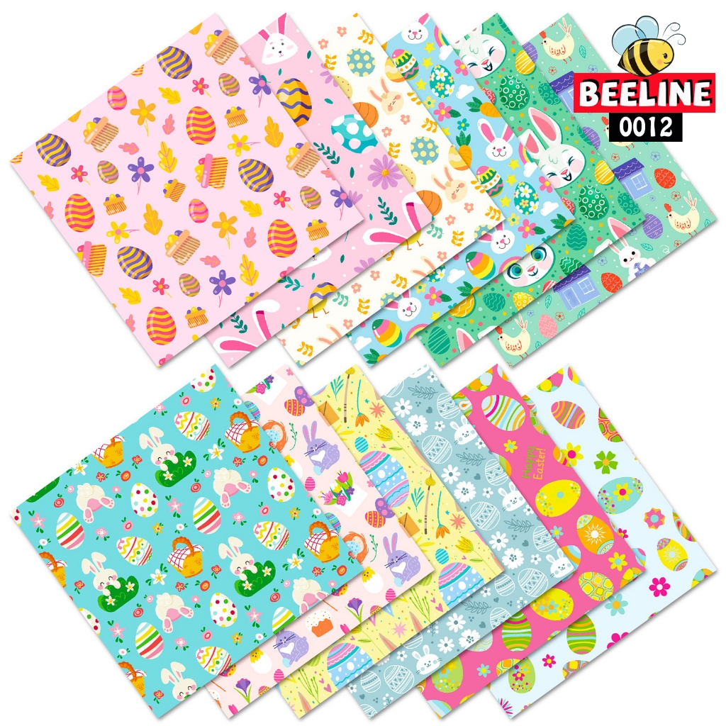 Beeline Easter Scrap Paper 15cm Origami Scrapbook paper Egg Pattern ...