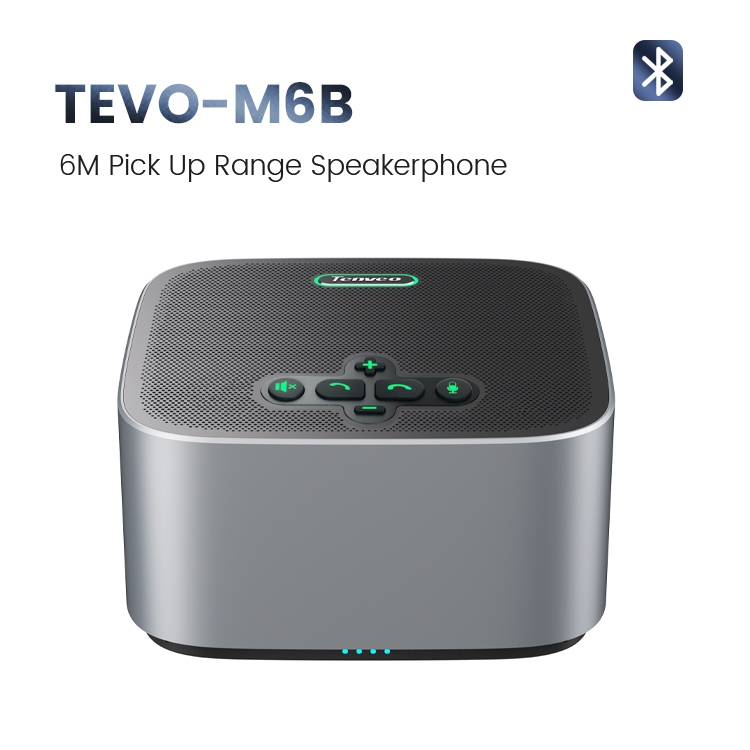 TEVO-M6B Wireless Conference Speakerphone Bluetooth Microphone with 8 ...