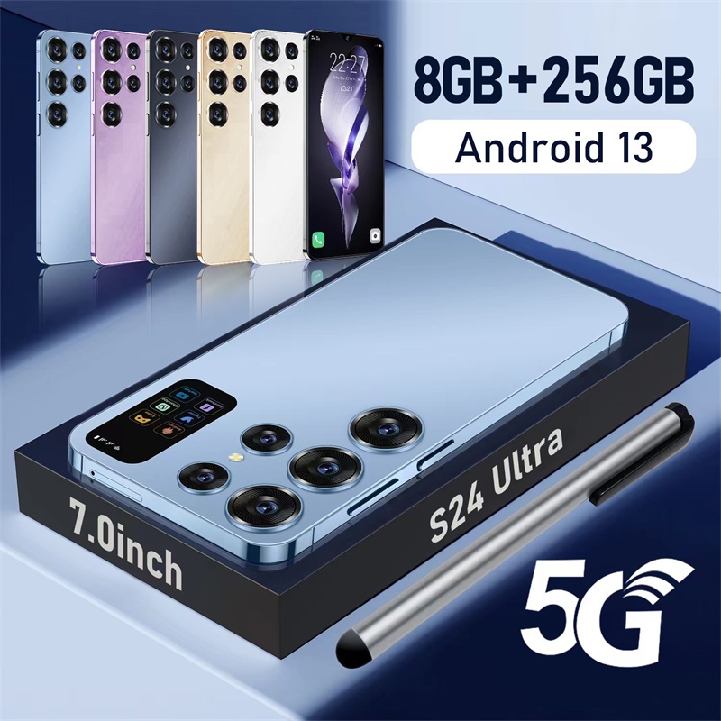 S24 Ultra 5G Phone 7.0inch HD Full Screen Smartphone 8GB RAM+256GB ROM ...
