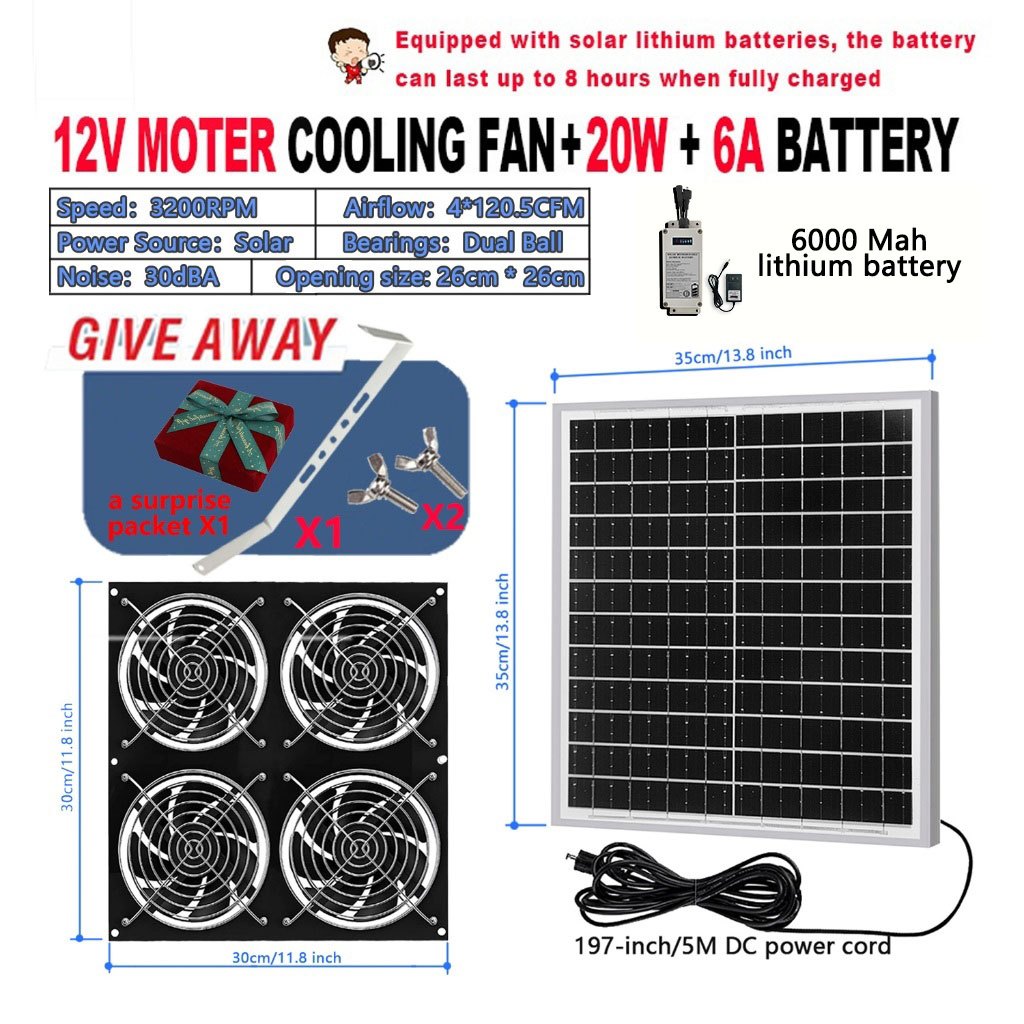 kipas angin kipas dinding aircond solar rumah kipas solar tahan lama ...