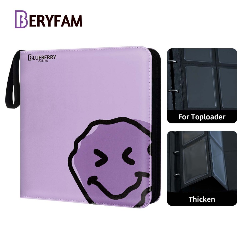 Blueberry Toploader Binder Album Lilac Purple Premium Storage 240Pocket ...