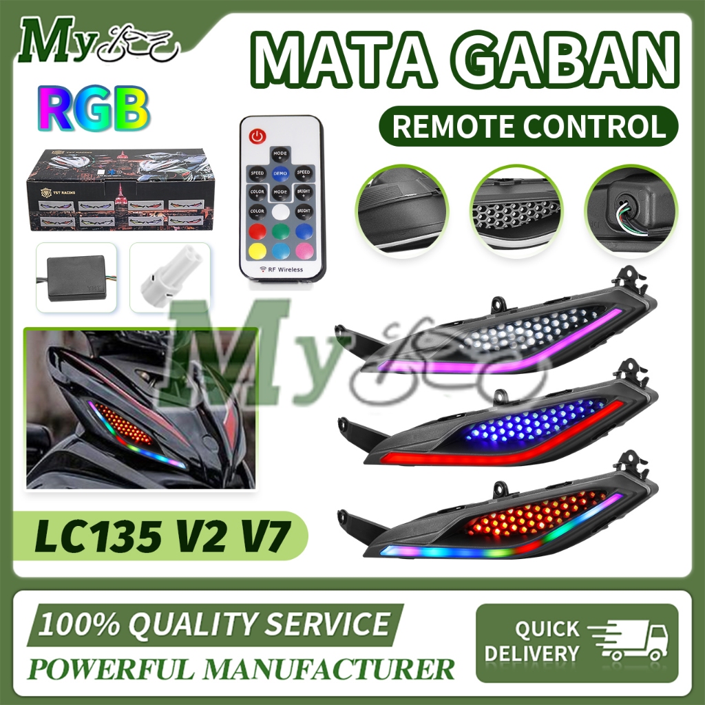 Yamaha LC135 V2-V7 LED Mata Gaban Signal Lamp Signal Light Bluetooth Remote Control LC135 V2 V3 ...