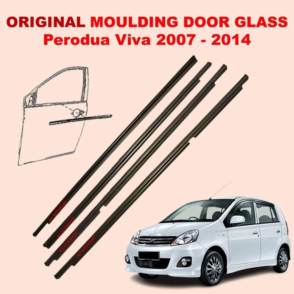 4pcs Viva Weather Strip Window Outer Moulding Outer Moulding Door ...