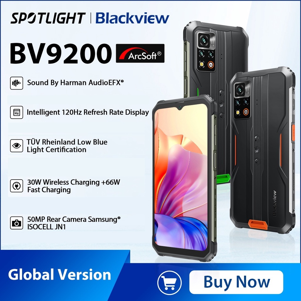 Blackview BV9200 Rugged Smartphone 8GB + 256GB Android 12, 66W Fast ...