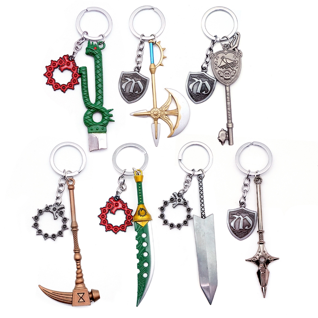 The Seven Deadly Sins Keychain, Anime Keychain for Men | Shopee Malaysia