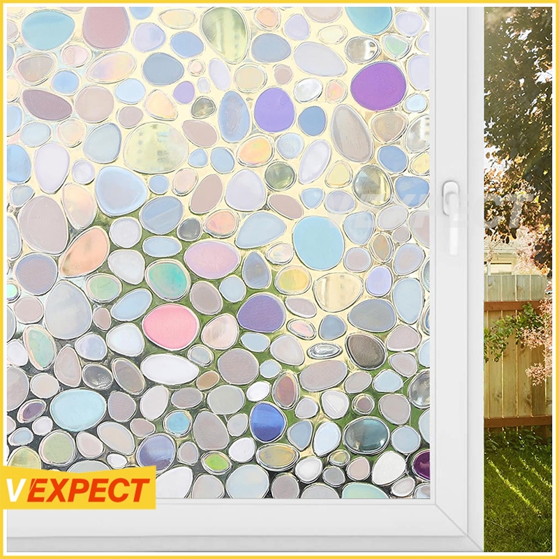 Window Privacy Sticker, Decorative Glass Window Film Paper, UV Blocking ...