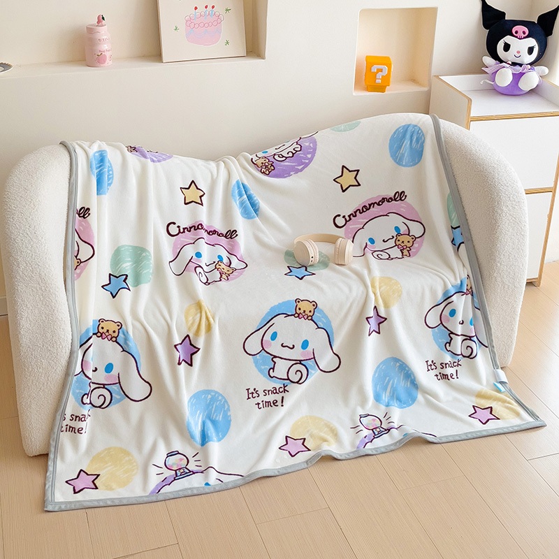 Cinnamoroll selimut Soft Velvet Blanket Thin Comforter Cute Cartoon ...
