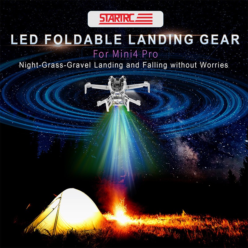 Startrc DJI Mini 4 Pro LED Light Landing Stand DJI Mini 4 Pro Foldable ...