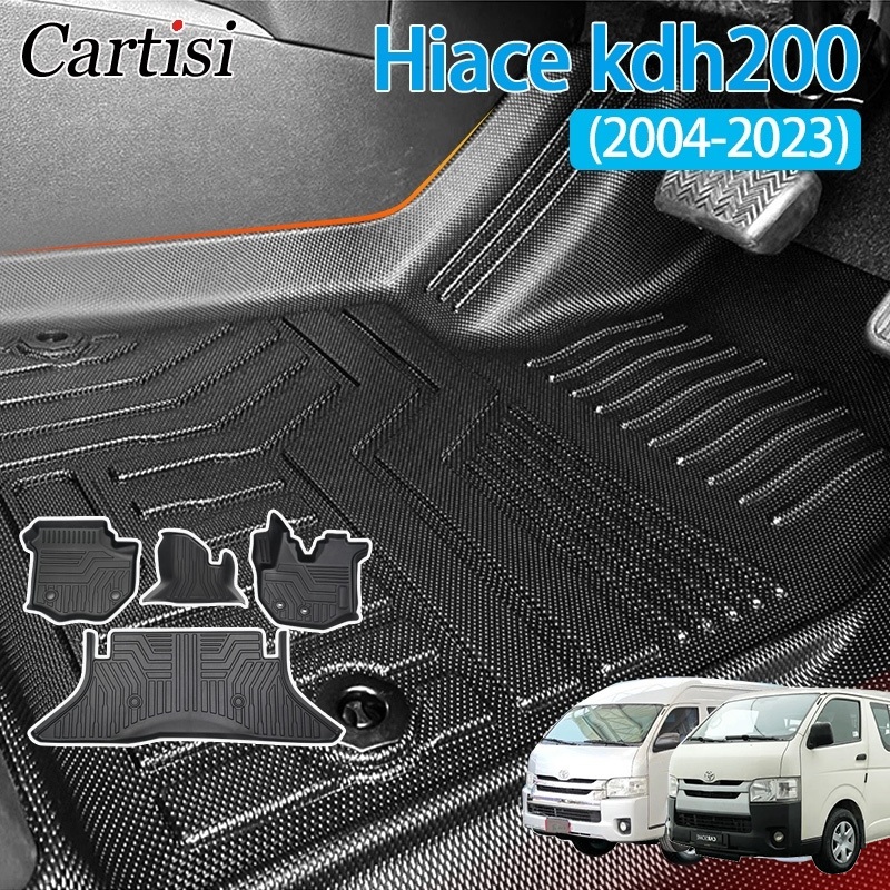 3D mat Hiace kdh200(2005-2023) car mat 1st row foot mat car floor mat ...