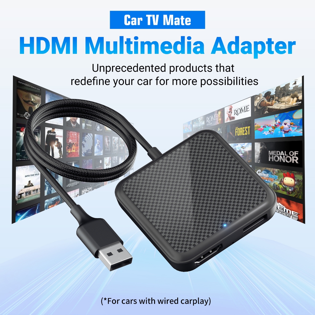 CA361-B3 Car Carplay TV Box/HDMI/2K/1080P/Car TVmate/Youtube In Car ...