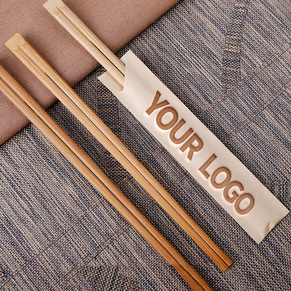 100Pcs Disposable Kraft Paper Chopstick Packing Bags Waterproof Cutlery ...