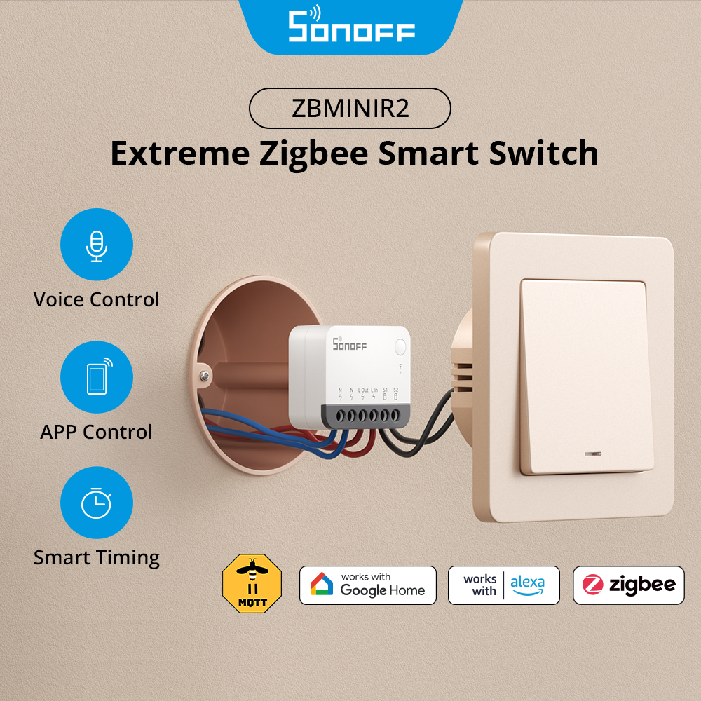 SONOFF ZBMINIR2 Extreme Zigbee 3.0 Smart Switch Detach Relay External ...