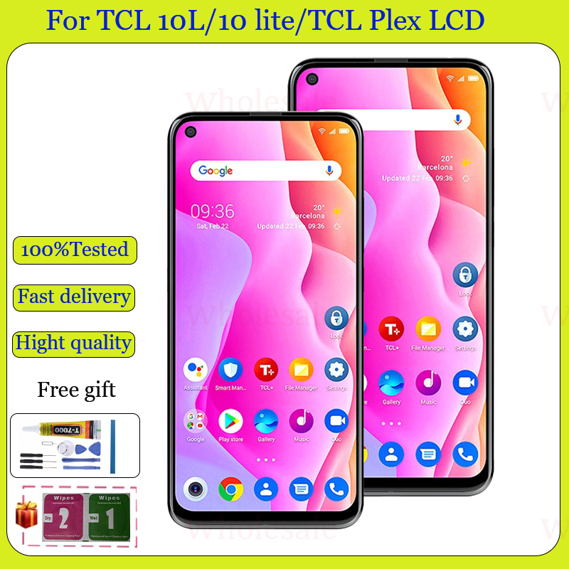 Original For TCL Plex T780H 10L 10 Lite T770H T770B LCD Display Touch Screen Digitizer Assembly ...