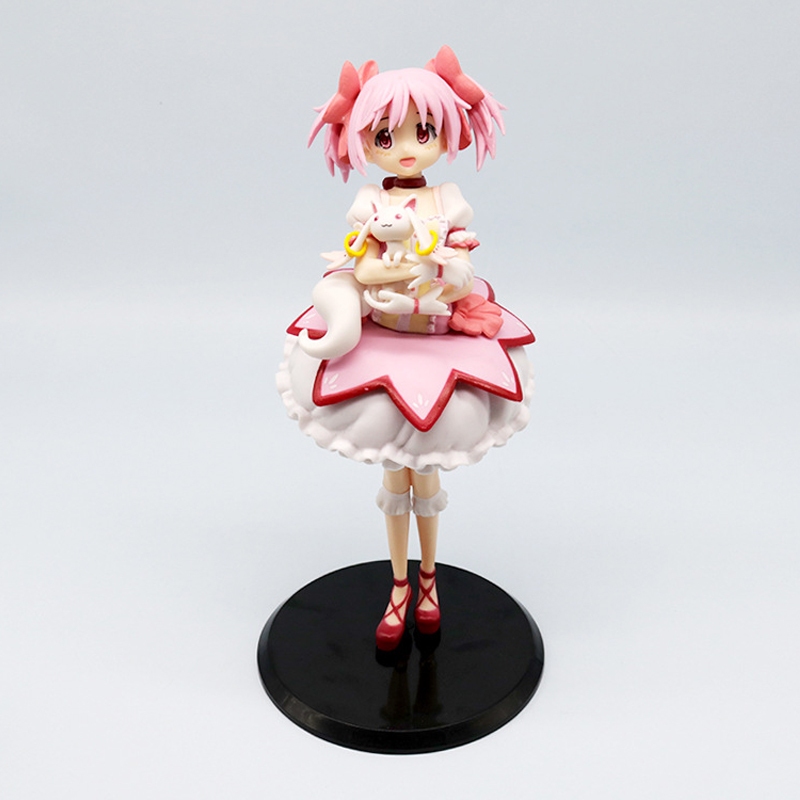 22cm Anime Puella Magi Madoka Magica Figure Kaname Madoka Incubator QB ...
