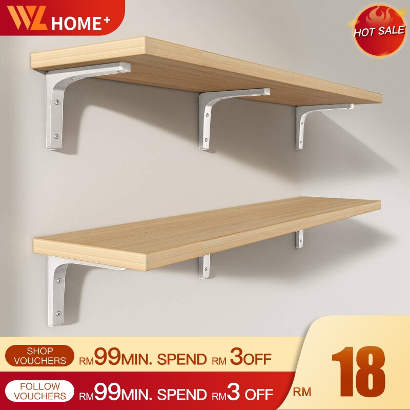 Rak Dinding Floating Shelf Wall Rack Home Living Rak Hiasan Decoration ...