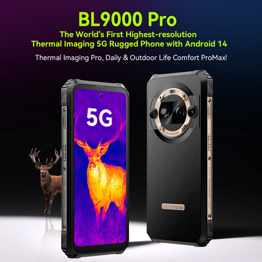 Blackview BL9000 Pro 5G Rugged Smartphone 6.78" 2.4K FHD+ 12+12GB 512GB ...