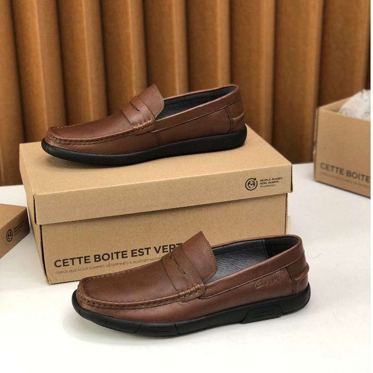 Clarks Business commuting leather shoes English Derby Shoes Blok formal ...