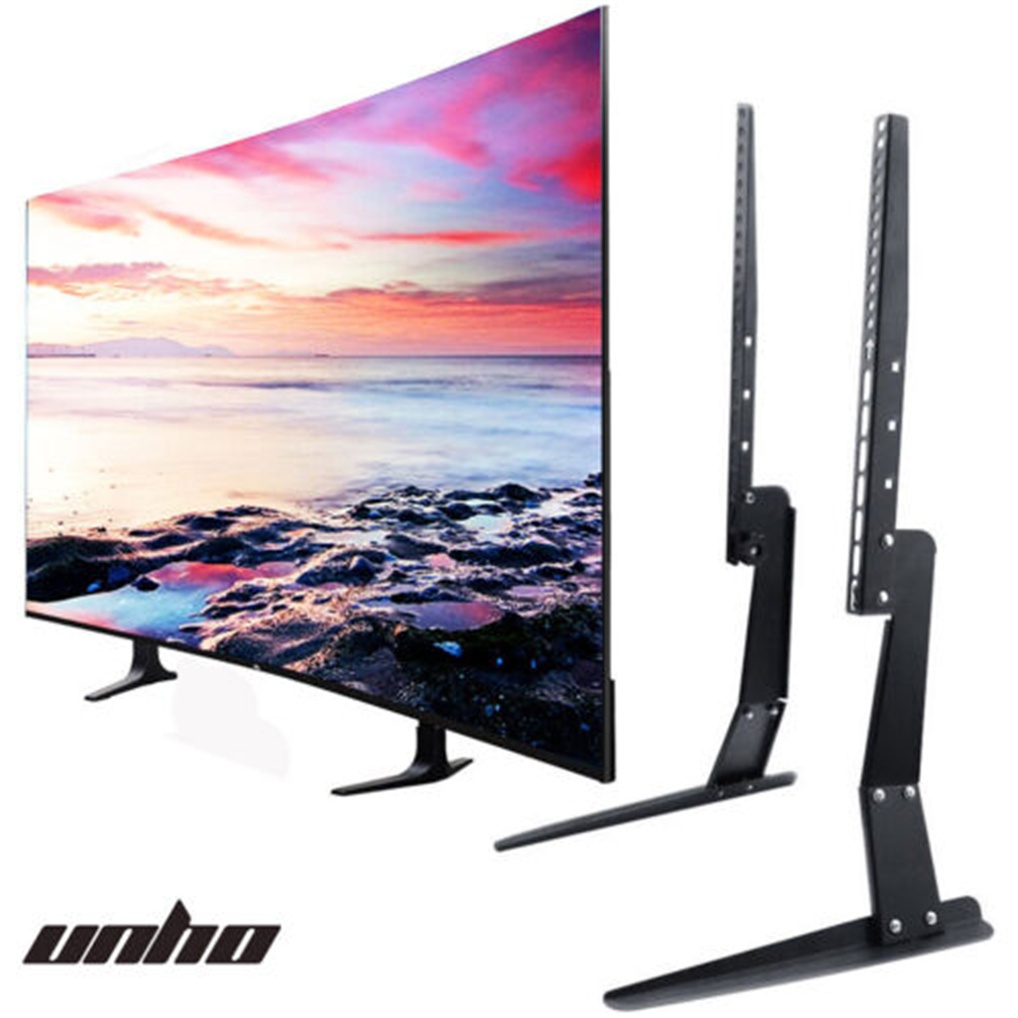 Universal Modern LCD Flat Screen TV Table Top Mount Stand Black Base ...