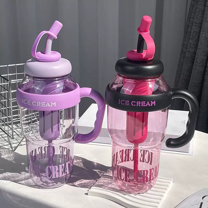 KK Ins Style Water Cup High-looking straw kettle cute sports water cup ...
