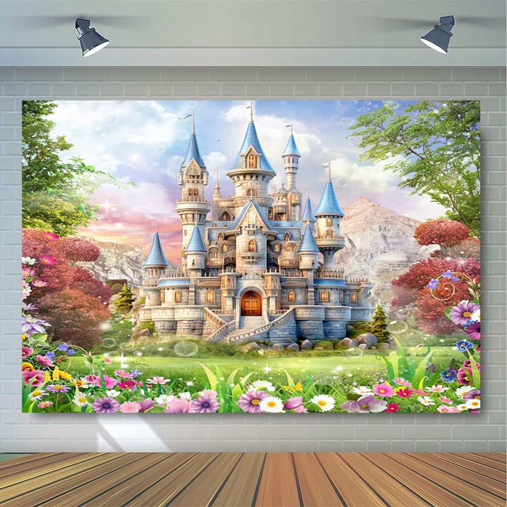 7x5ft Flowers Floral Fantasy Fairy Tale Wonderland for Girl Background ...