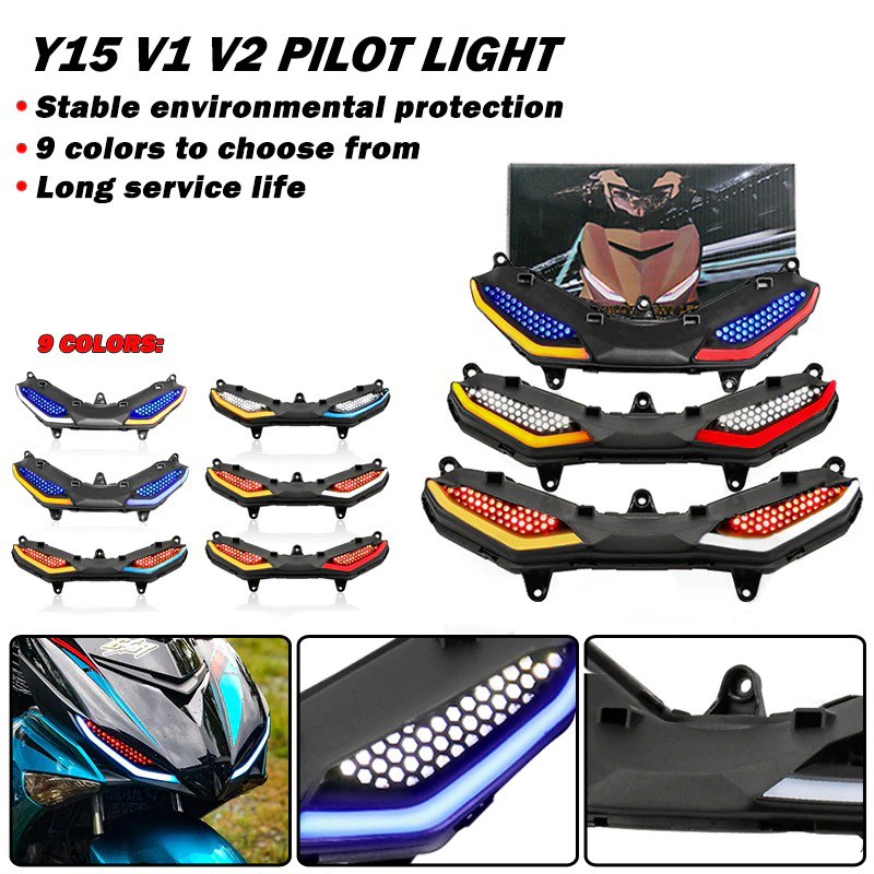 Mata Gaban Pilot Light Y15ZR Y15 V1 V2 Motorcycle LED DADA Signal Pilot Lampu Depan For Yamaha ...