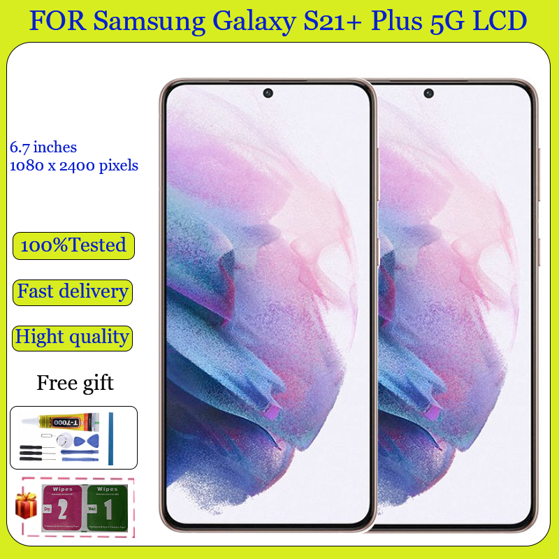Original AMOLED FOR Samsung Galaxy S21 Plus 5G LCD Display Touch Screen ...