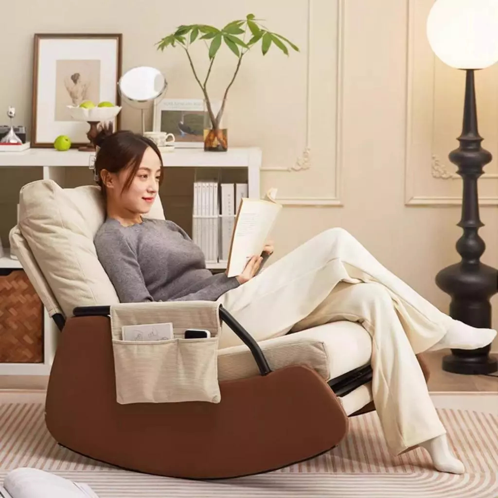 Rocking Chair Lounge Chair Lazy Sofa Adult Armchair Bedroom Living Room ...