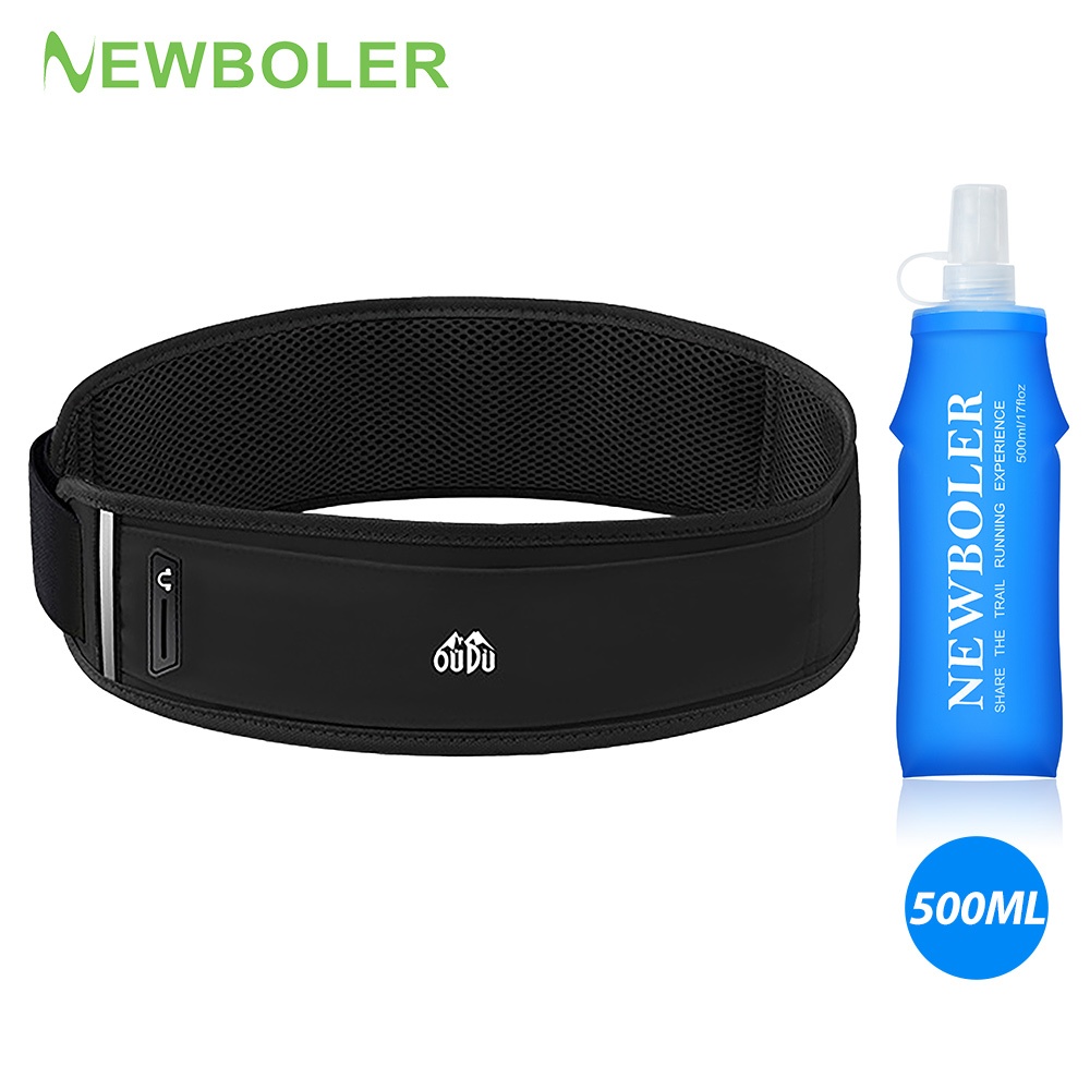 NEWBOLER Outdoor Running Belt With Soft Water Bottle Running Bag ...