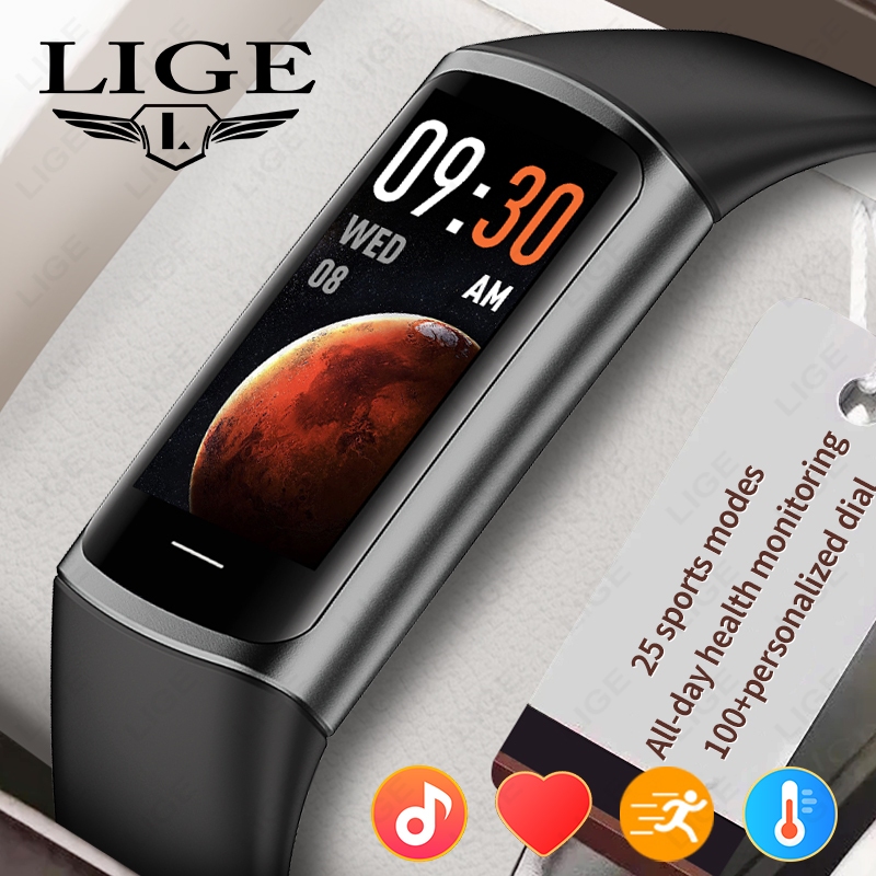 LIGE Smart Watch Men Women Bluetooth Call Heart Rate Blood Pressure Jam ...