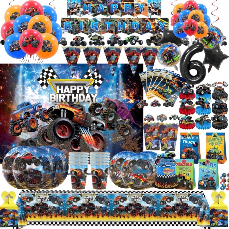 Blaze And The Monster Machines Theme Party Supplies Children Birthday ...