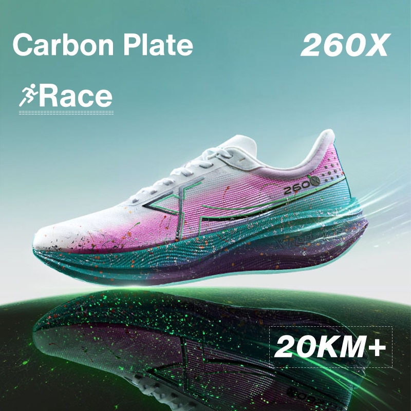 【XTEP】260X | Kasut jogging lelaki Carbon Plate Marathon melebihi 85% ...