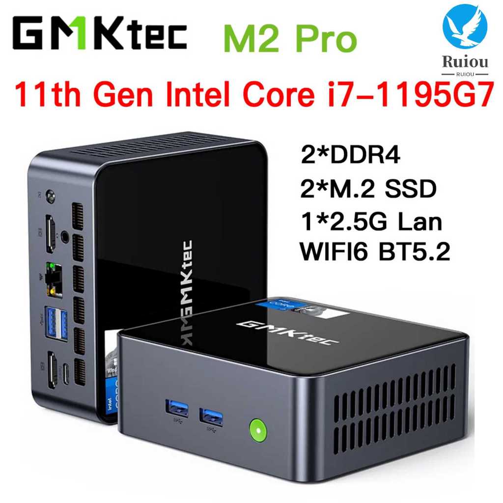 GMKtec M2 Pro 11th Intel Core i7-1195G7 Mini Pc DDR4 32GB 1TB NVME SSD ...