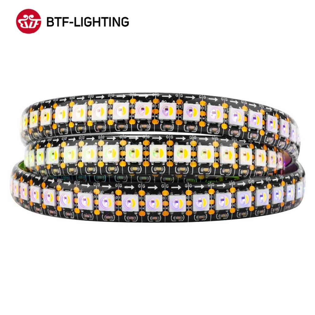 BTF-LIGHTING 144 LEDs/m SK6812 RGBW IC 4 in 1 pixels LED light strip ...
