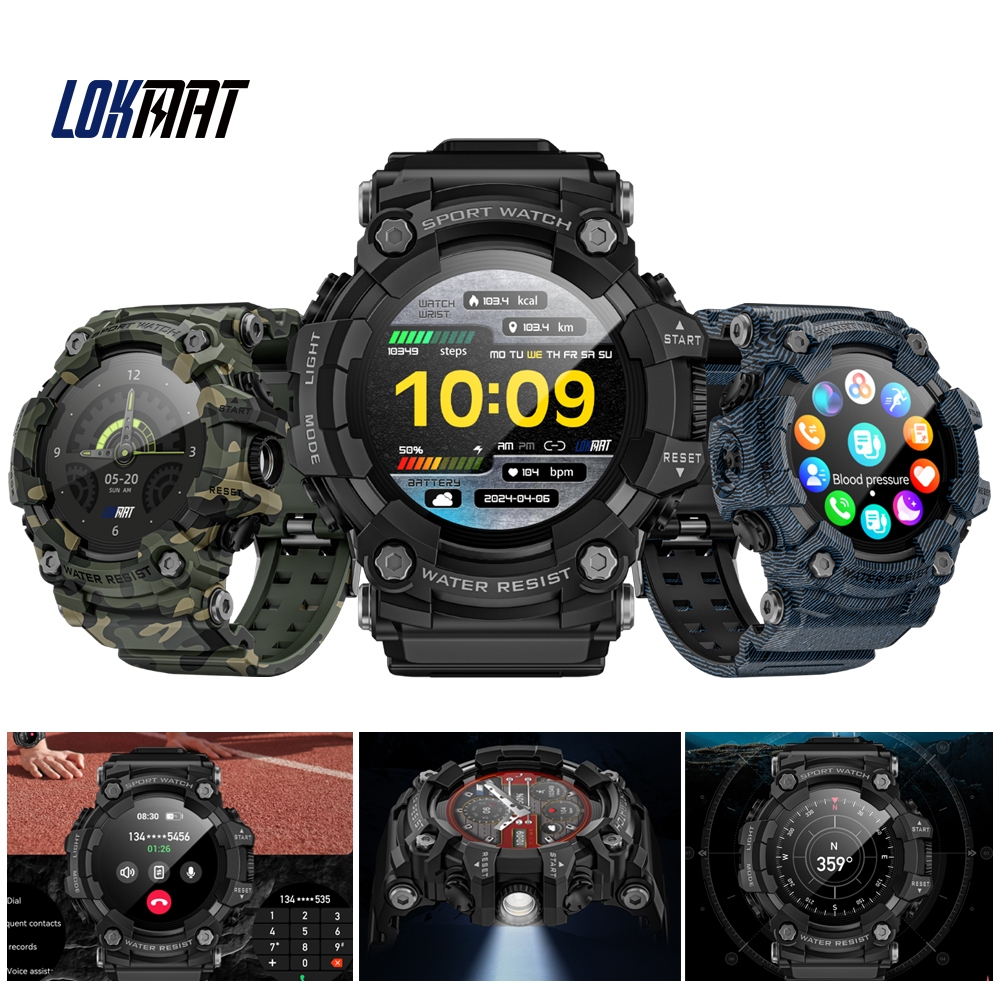 【Fitcloudpro 】LOKMAT ATTACK GT Outdoors Smart Watch Sports Compass ...