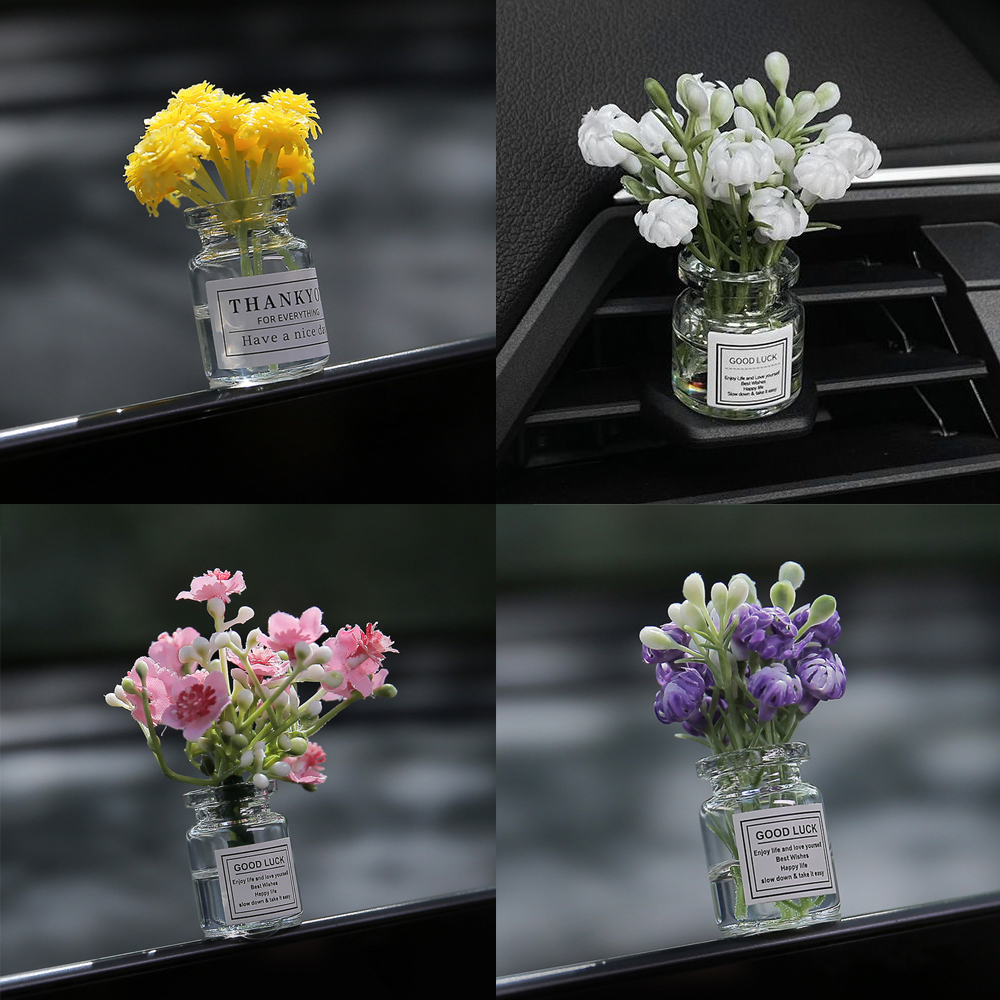 Car Decoration Garnish Resin Flower Figurine Decorative Vehicle ...