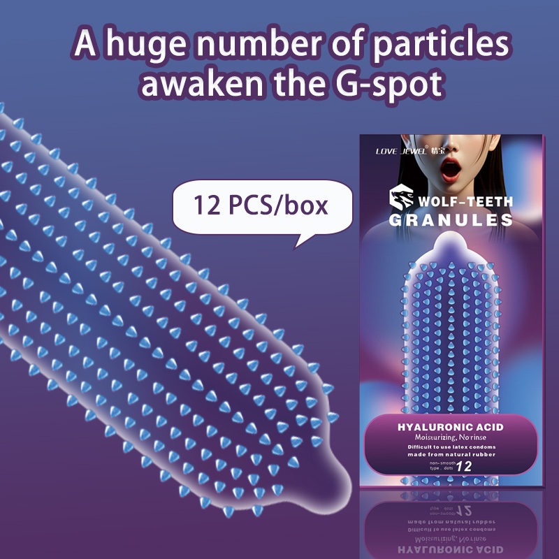 Condom Pack of 12 Storm Spike Crystal Threaded Particles Ultra-Thin ...