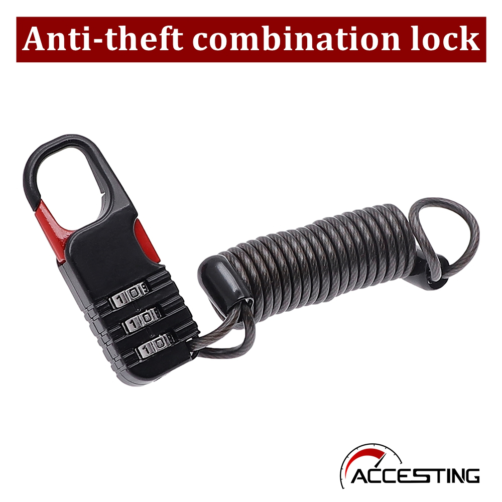 Spring steel wire rope password lock baby carriage wire lock luggage ...