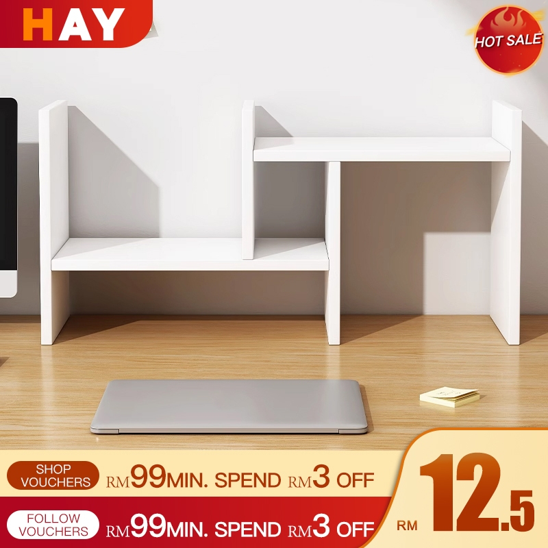 Desktop Rack Shelf Adjustable Expandable shelf space saver counter ...