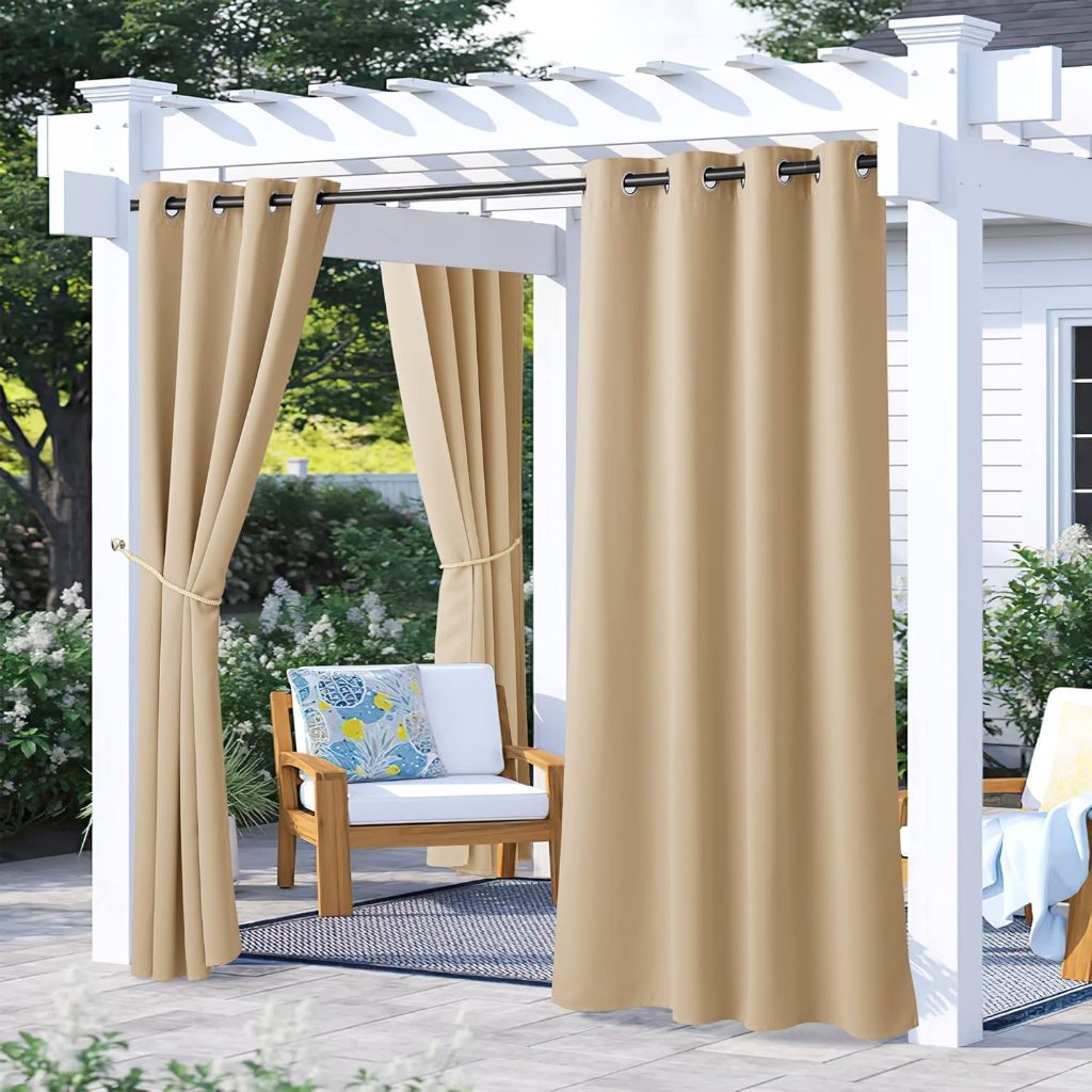 [NICETOWN] 12 Colors Outdoor Ringing Waterproof Curtains Pavilion ...