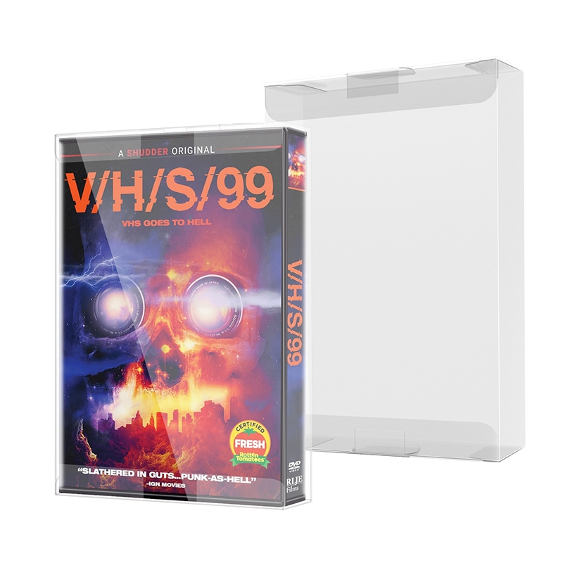 Transparent PET cover box For VHS Old style videotapes storage box ...