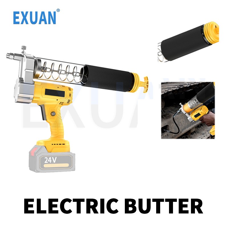 Cordless Electric Grease Gun Fully Automatic Butter Excavator Car ...