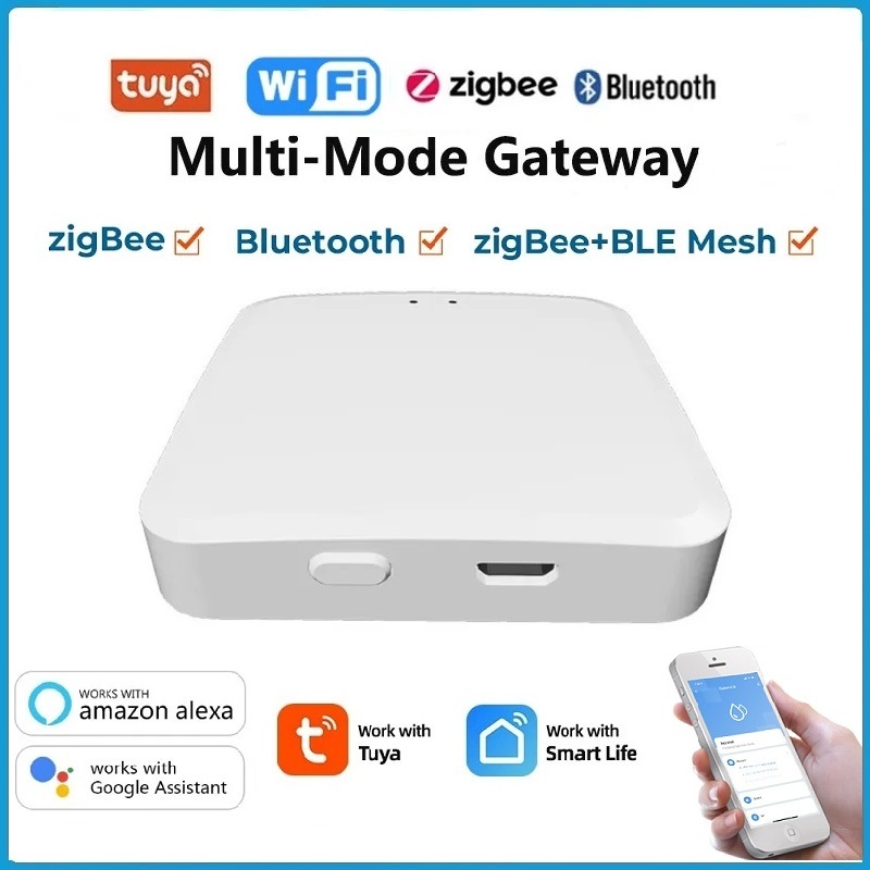 Tuya Smart Multi-mode Gateway ZigBee Bluetooth Mesh Wireless Bridge Hub Smart Home App Control ...