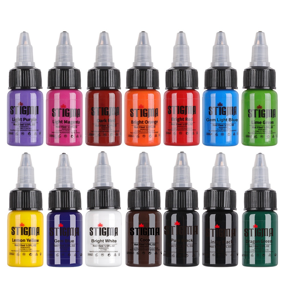 STIGMA 15ml Tattoo Ink Professional DIY Body Painting Tattoo Pigment ...