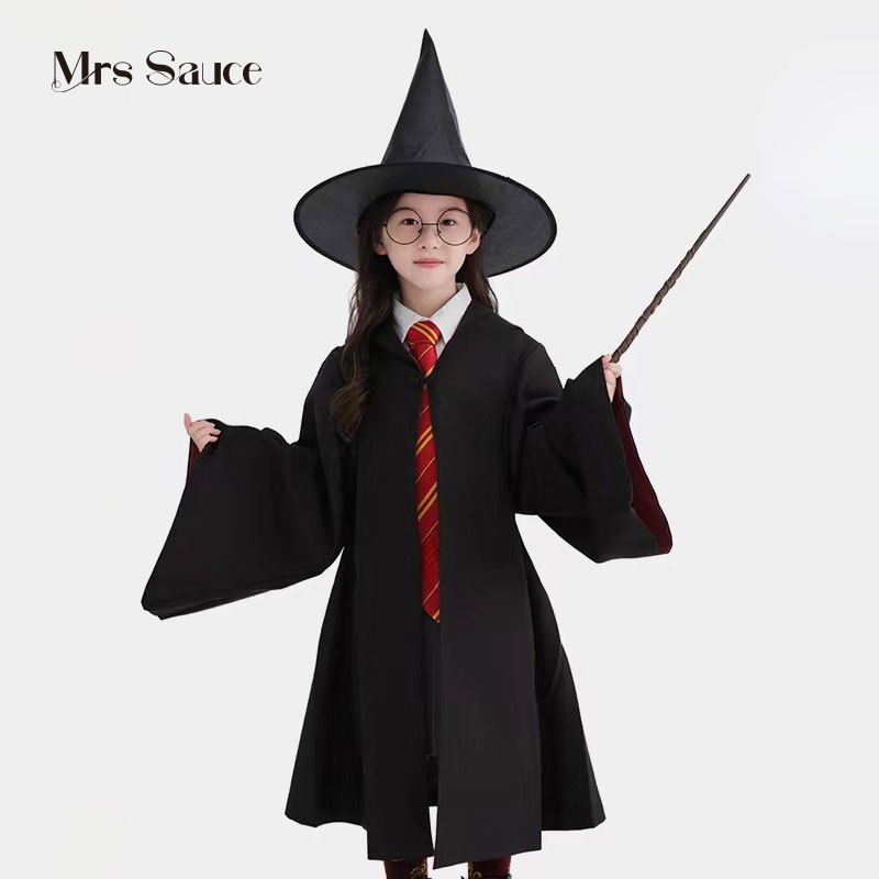 Harry Potter Cosplay Costume Magic Robe Clothes Adult Children ...