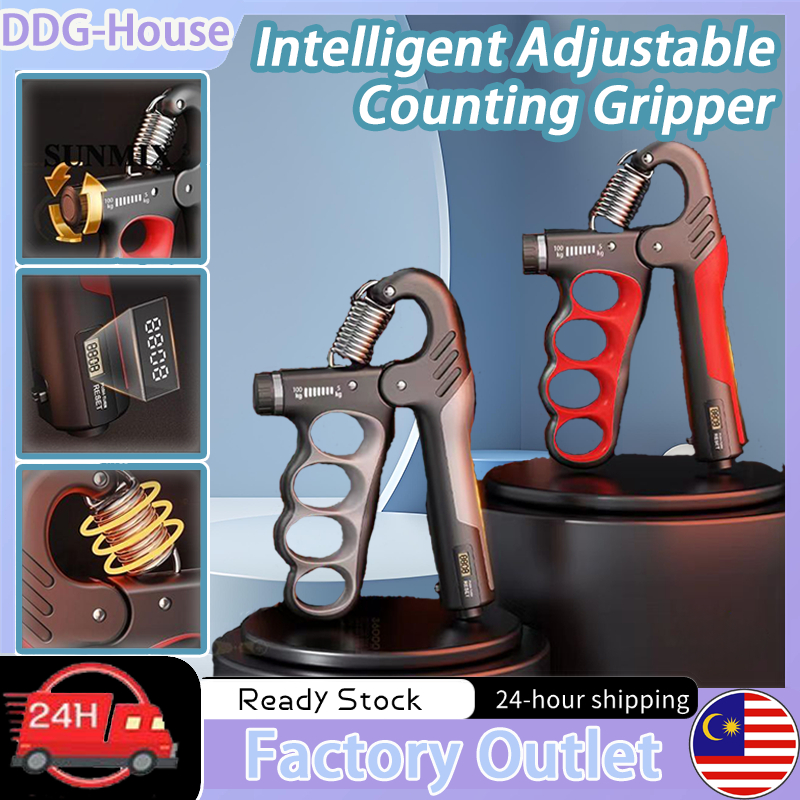 READY STOCK 5kg-60kg Adjustable Hand Grip Gripper Fitness Hand ...